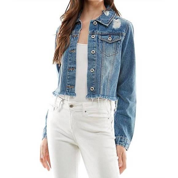 Blue Age | Jackets & Coats | New Blue Age Jolene Distressed Jacket In ...